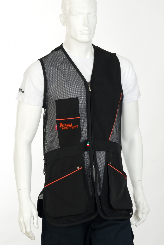 Left-handed shooting vest high-tech model