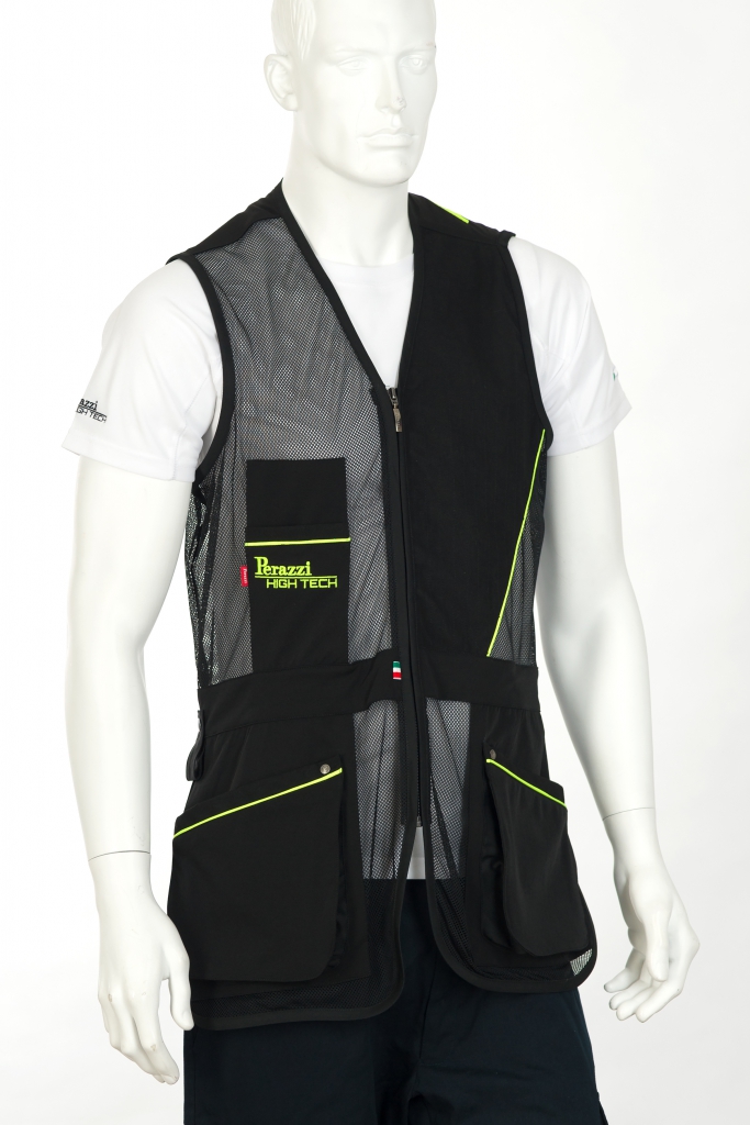 Left-handed shooting vest high-tech model