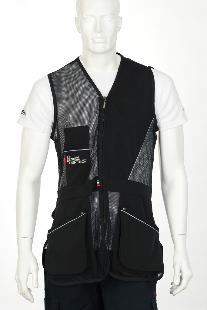 Left-handed shooting vest high-tech model