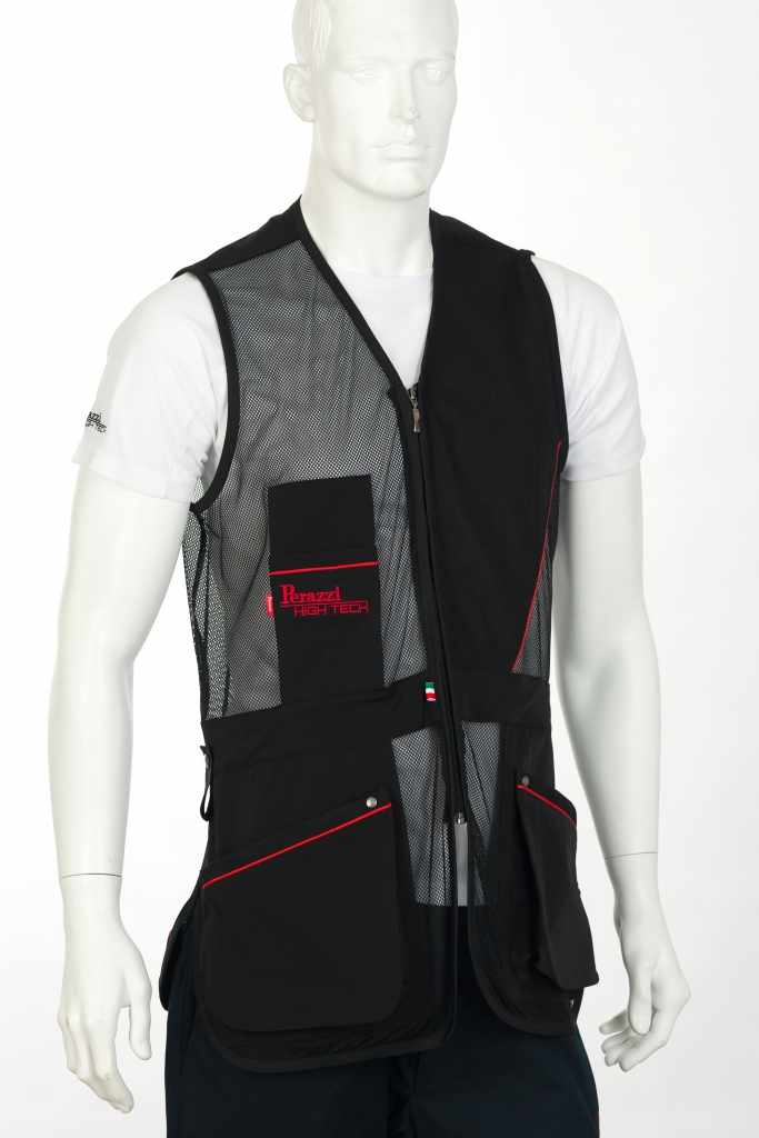 Left-handed shooting vest high-tech model